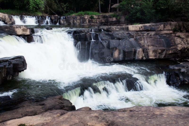 Waterfall Refreshing of Nature. Stock Image - Image of nature, droplet ...