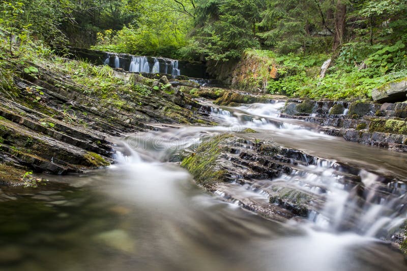 Rushing waterfalls stock photo. Image of landscape, scenic - 16599146