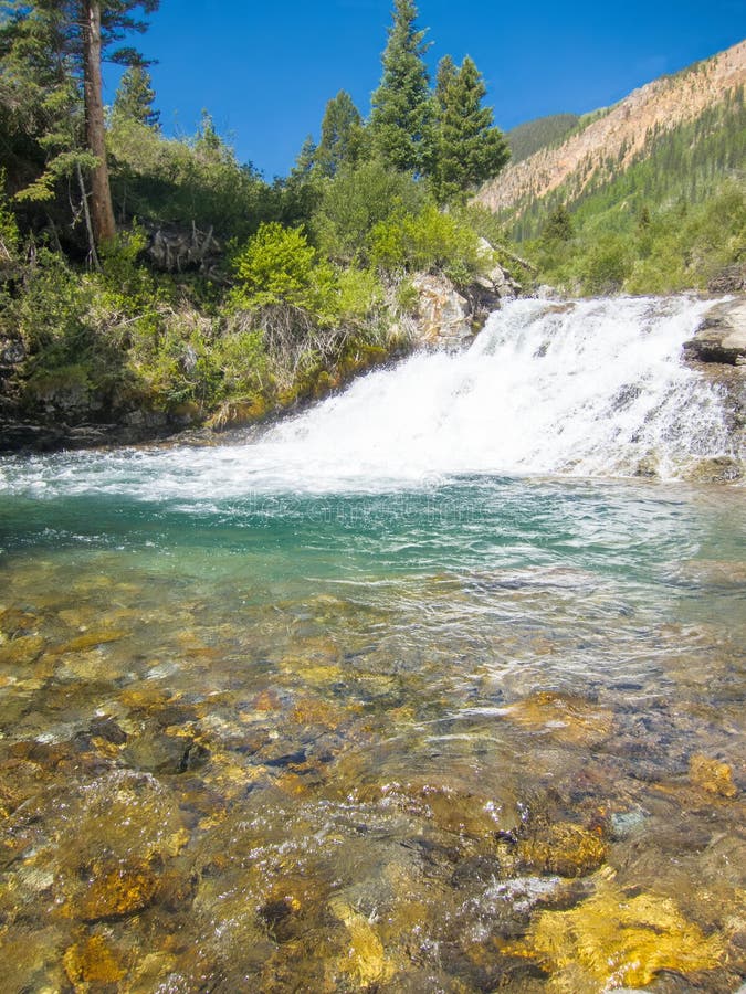 Waterfall stock image. Image of calm, harmony, serene - 33287443