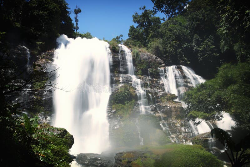 Waterfall stock photo. Image of freedom, beautiful, peace - 45380002