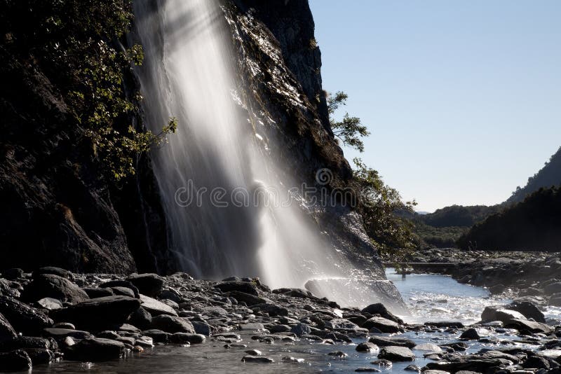 Waterfall blurred stock image. Image of landscape, waterfall - 53894449