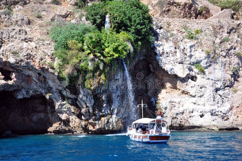 Waterfall boat stock image. Image of daytripper, waterfall - 22497257