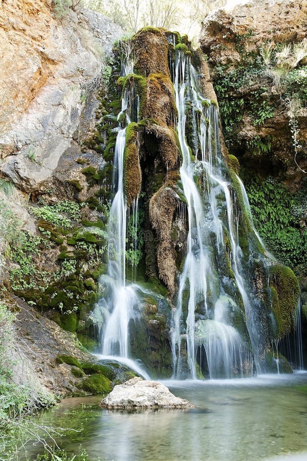 Waterfall in Bogarra, Spain Stock Photo - Image of river, spain: 85582558