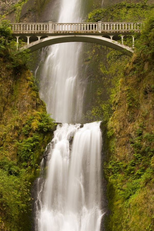 Waterfall - Multnomah Falls in Oregon Stock Image - Image of nature ...