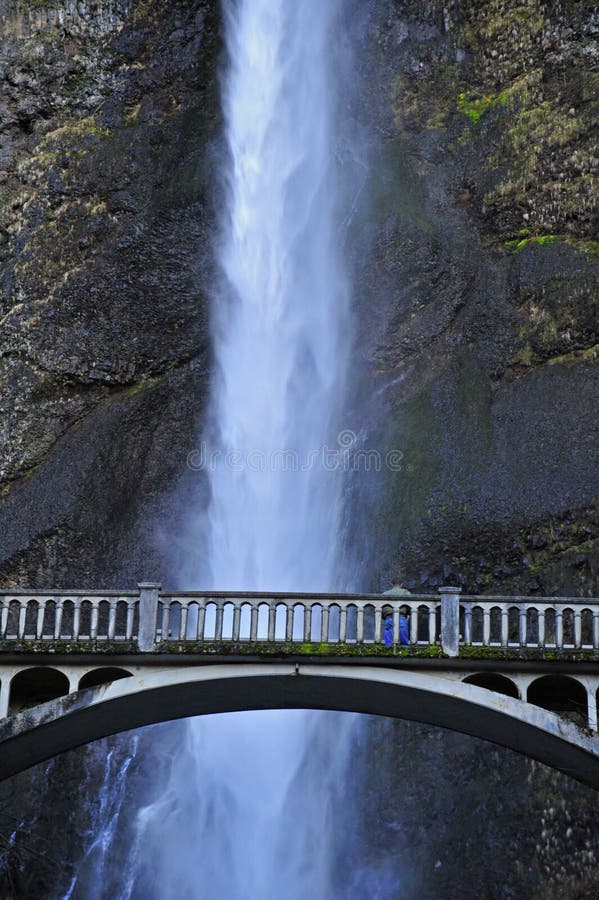 Waterfall and bridge stock image. Image of stream, north - 7440847