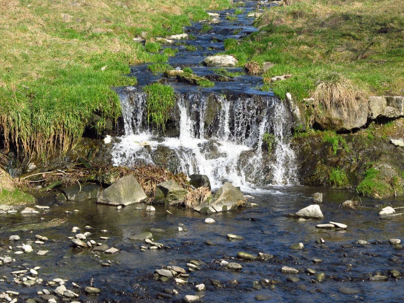 Waterfall on the brook stock photo. Image of ecology - 51552150