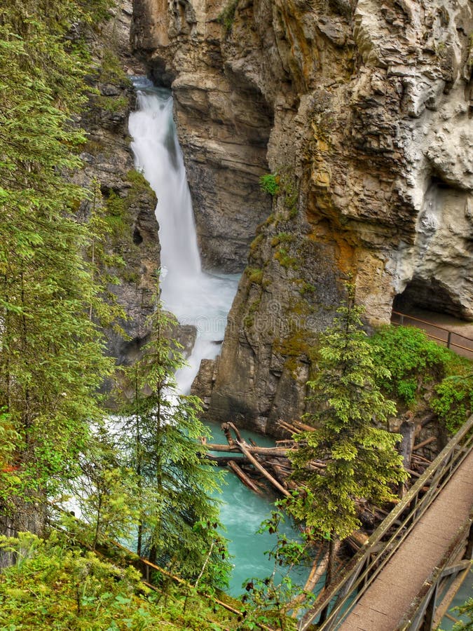Waterfall in Canada stock image. Image of river, creek - 83322599