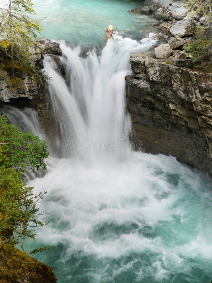 Waterfall in Canada stock image. Image of river, creek - 83322599