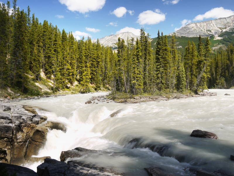Waterfall in Canada stock image. Image of river, creek - 83322599