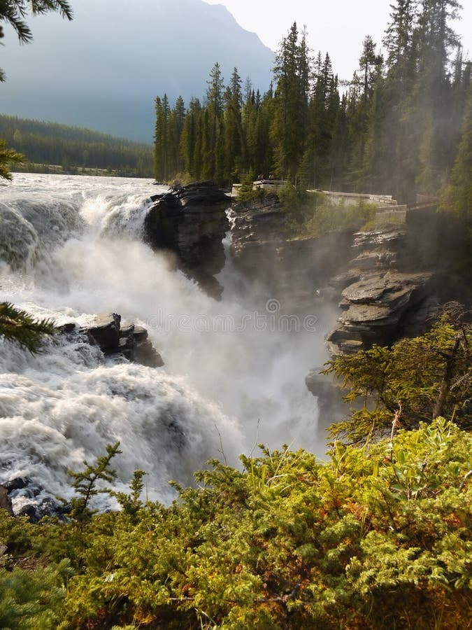 Waterfall in Canada stock image. Image of river, creek - 83322599