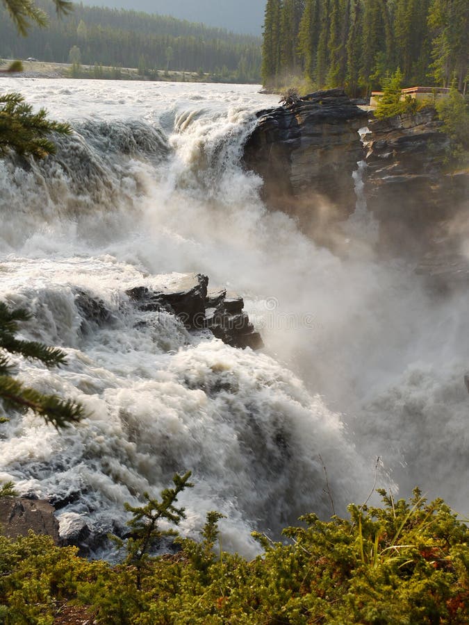 Waterfall in Canada stock image. Image of scenic, river - 83359261