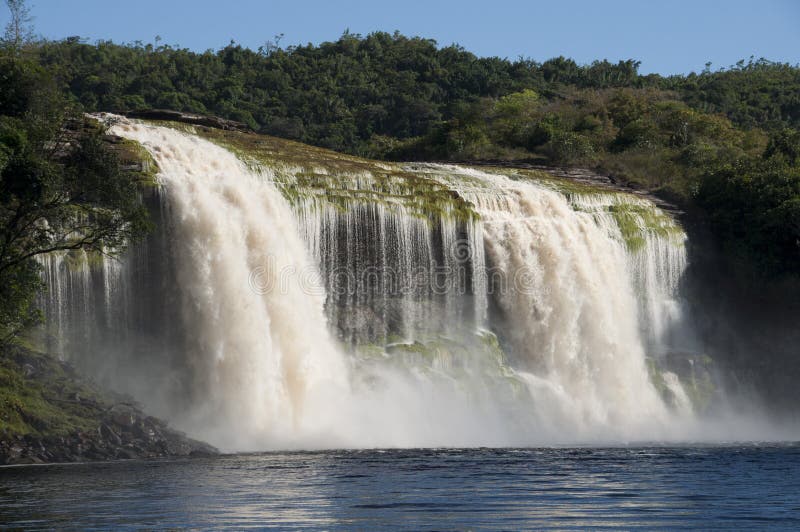 Waterfall at Canaima, Venezuela Stock Image - Image of water, america ...