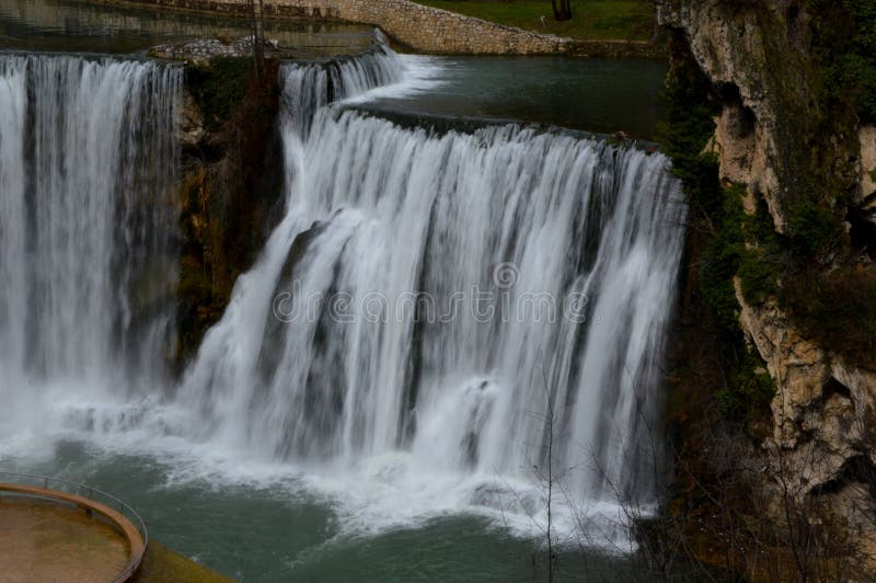 Waterfall Cascade Detail in Natural Environment Stock Image - Image of ...
