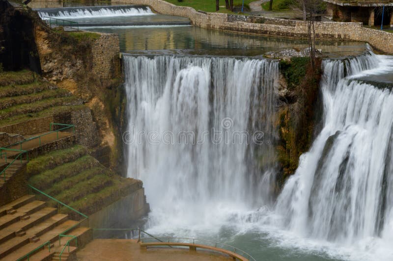 Waterfall Cascade Detail In Natural Environment Stock Photo - Image of ...