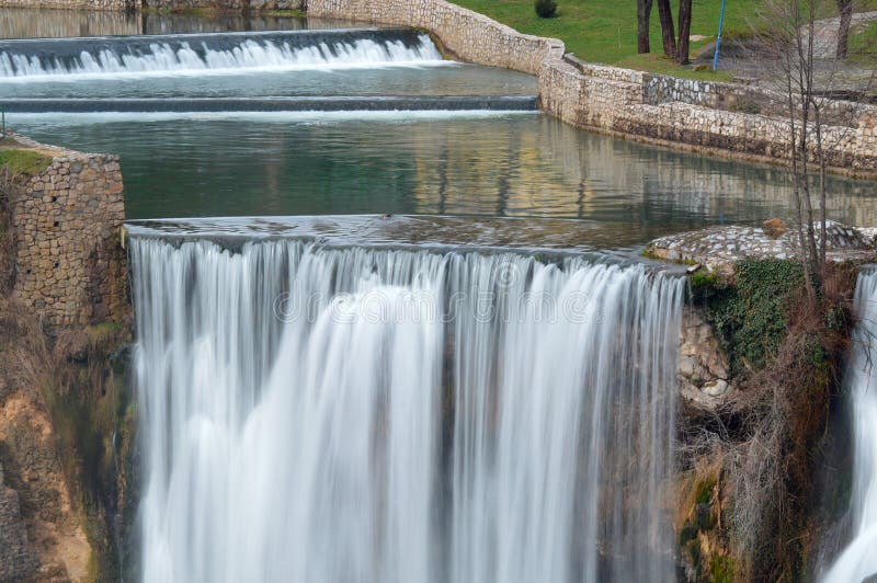 Waterfall Cascade Detail In Natural Environment Stock Image - Image of ...