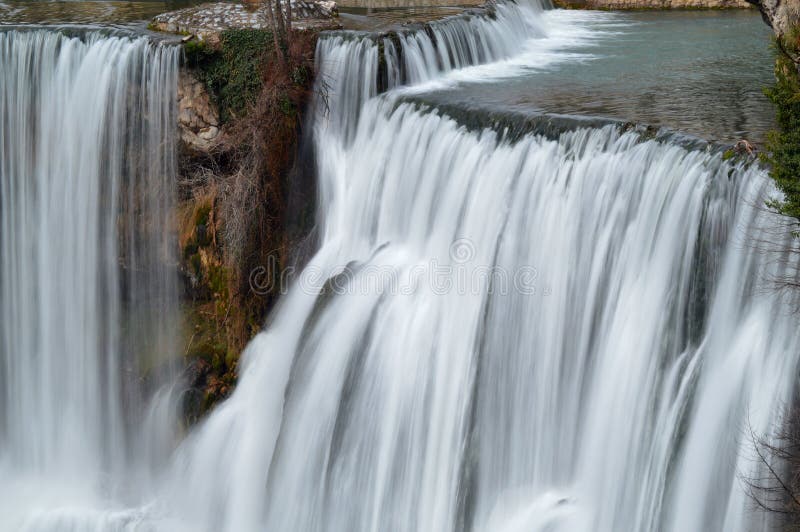 Waterfall Cascade Detail in Natural Environment Stock Image - Image of ...