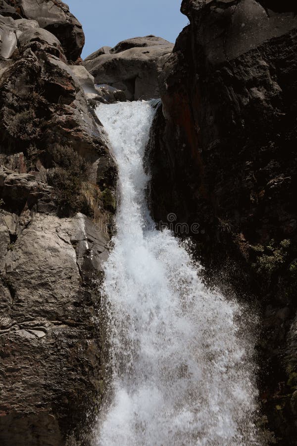 Waterfall Cascade on a River Stock Image - Image of cascade, outside ...