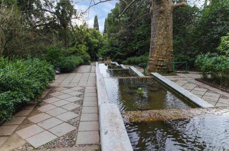 Cascade and steps stock photo. Image of cement, perspective - 139193478