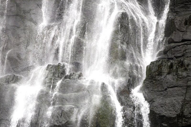 Silver Cascade, Magnificent Waterfall Stock Photo - Image of rock ...