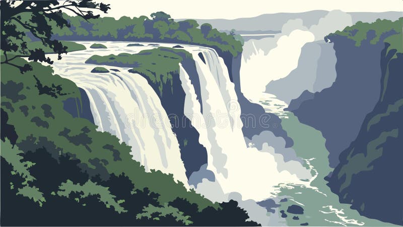 Waterfall Cascading Down Rocks, Nature S Cascade, Rocky Waterfall ...