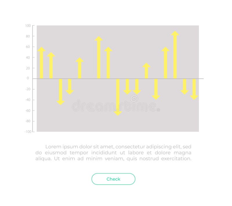 Waterfall Chart UI Element Template Stock Vector - Illustration of ...