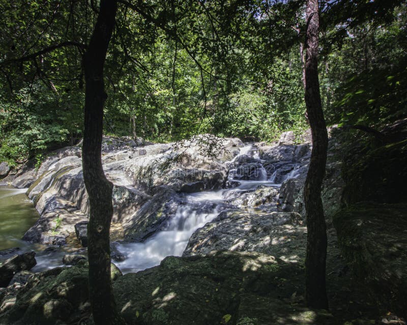 Waterfall in Chewacla State Park Stock Image - Image of deal, stream ...