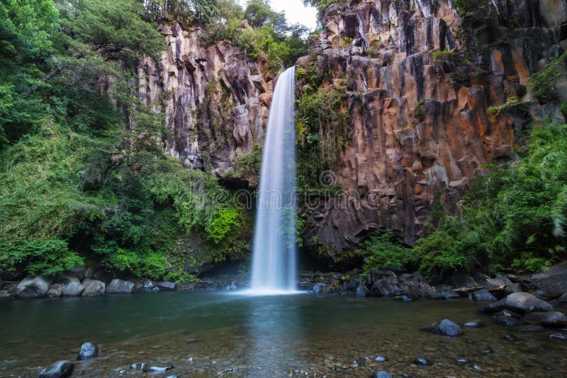 Waterfall in Chile stock photo. Image of rock, nature - 143799326