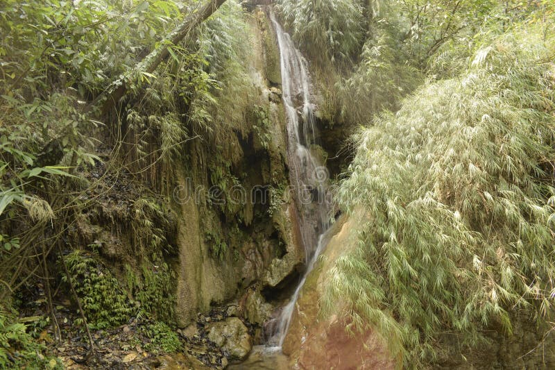 Waterfall at Choto Mahakal Stock Photo - Image of vacations, rock ...