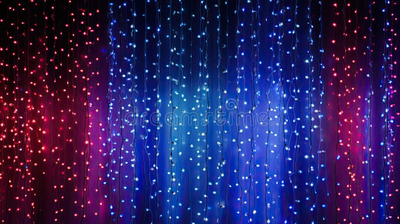 Waterfall Christmas Lights Pattern Stock Illustration - Illustration of ...