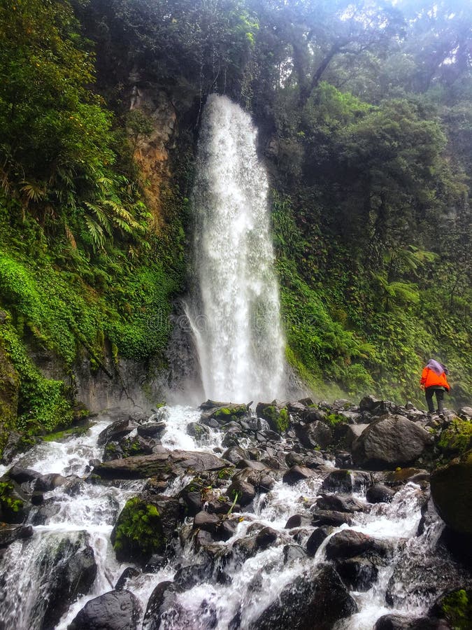 Waterfall Cibeureum- West Java Stock Photo - Image of java, rock: 261035944