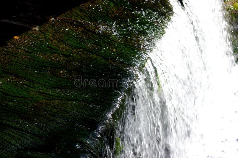 The waterfall in city stock photo. Image of white, green - 90118352
