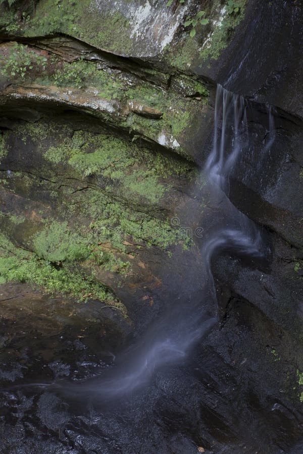 Waterfall on cliffside stock photo. Image of small, covered - 273064990