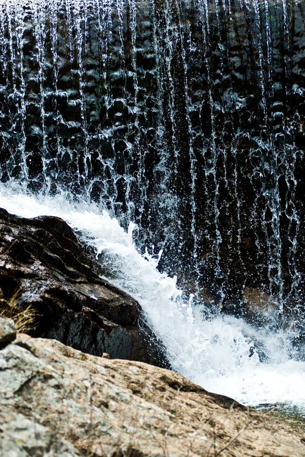 Waterfall Close-Up stock photo. Image of stone, springs - 12612434