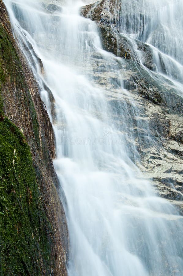 Waterfall close up. stock image. Image of leaf, flowing - 28248697