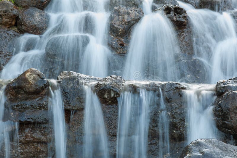 Waterfall close up. stock image. Image of clean, park - 108239631