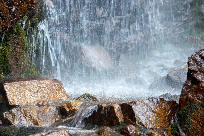 Close-up of a waterfall stock image. Image of floating - 24753203