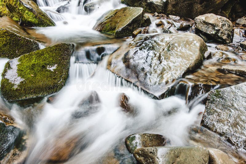 Waterfall close up stock photo. Image of blue, jungle - 92819256