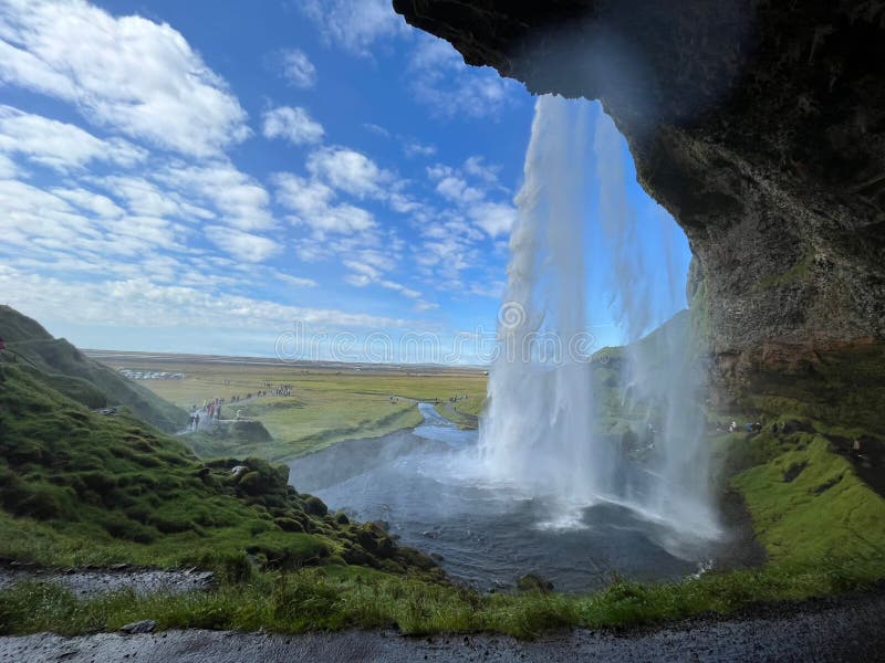 Waterfall Cloud Sky Adventure Travel Free Stock Photo - Image of ...