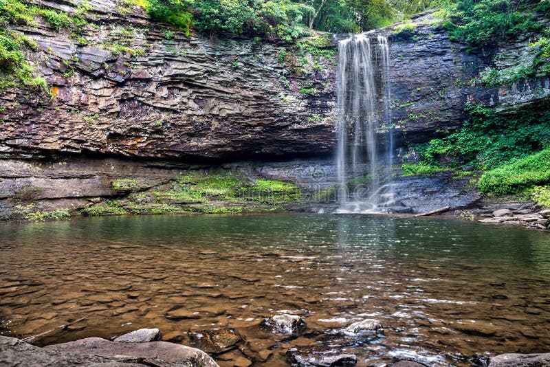 Waterfall in Mountains Near Atlanta Stock Image - Image of georgia ...