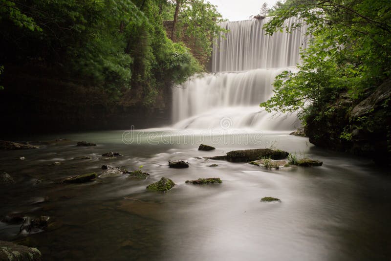 Waterfall stock image. Image of landscape, green, park - 58435435