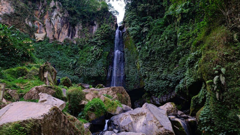 Waterfall Coban Rondo stock image. Image of rondo, water - 262047041
