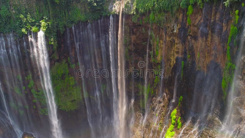 Waterfall Coban Sewu Java Indonesia Stock Footage - Video of nature ...