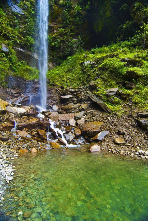 Waterfall in countryside stock image. Image of peace, falls - 6550823