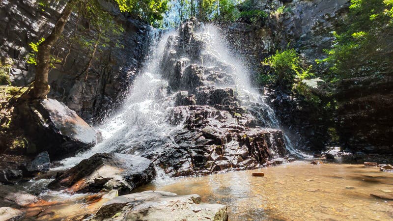 Waterfall on the Countryside of Hogsback, South Africa Stock Image ...