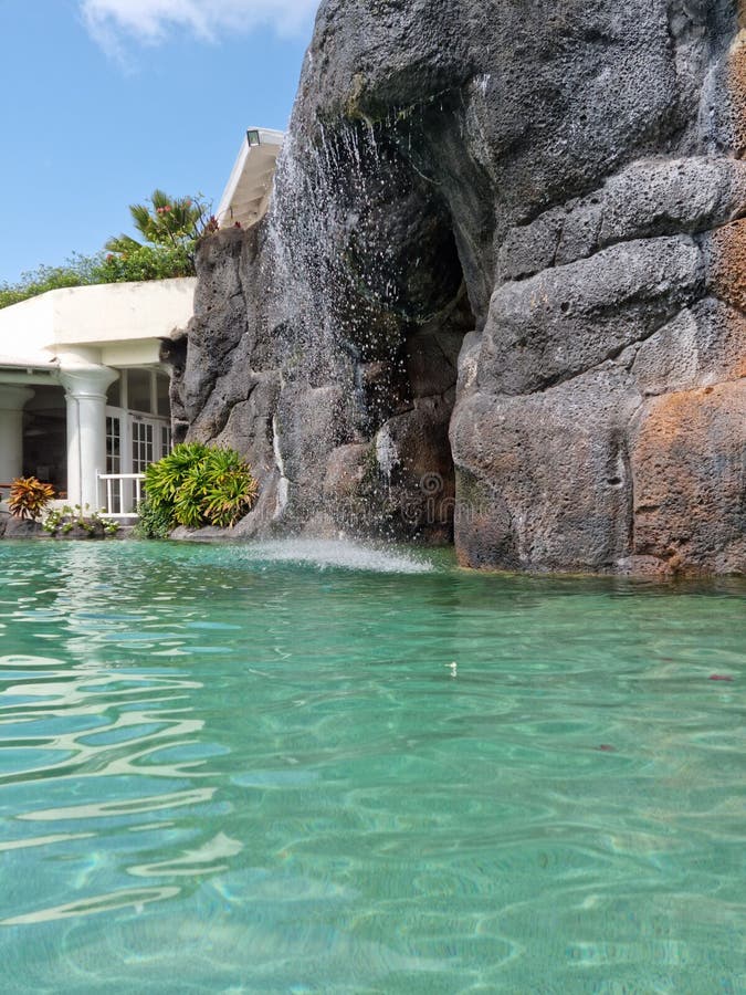 Waterfall in Crytal Cove stock photo. Image of outdoor - 246529406