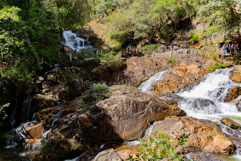 Waterfall in Dalat. stock image. Image of vietnam, beautiful - 268084165