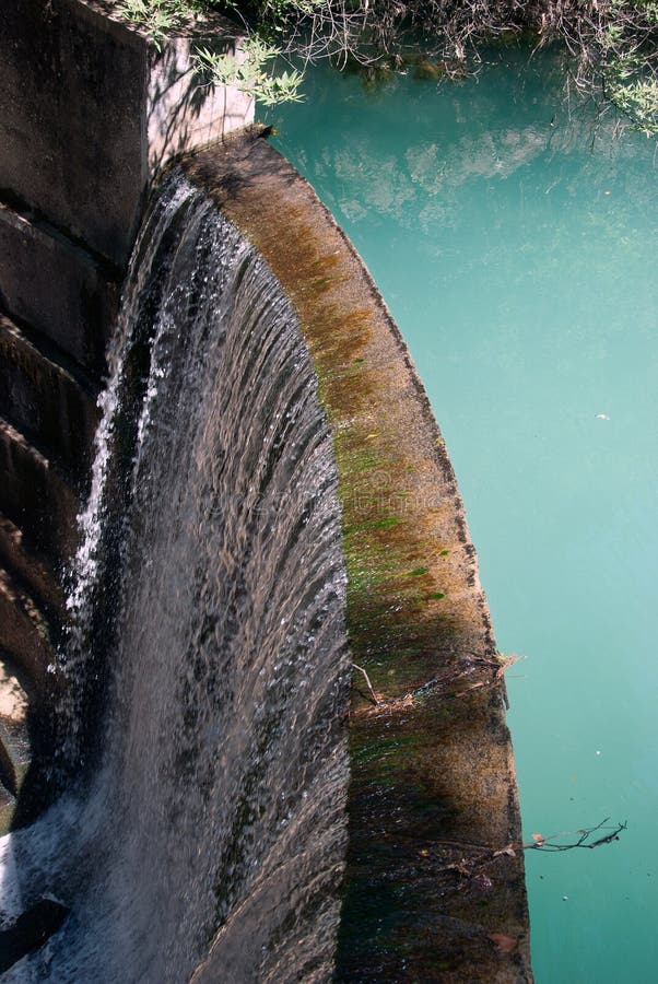 Natural Dam Waterfall stock photo. Image of water, natural - 9531688