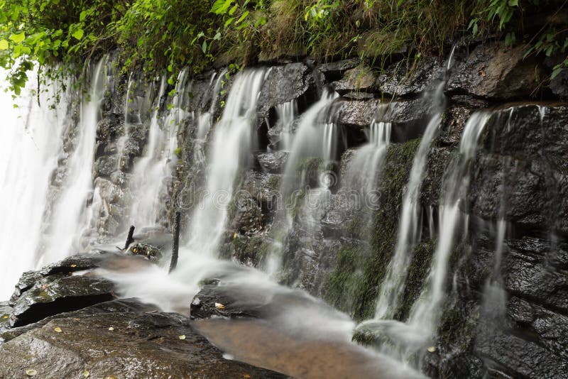 Waterfall at dam stock photo. Image of natural, leaf - 72022968