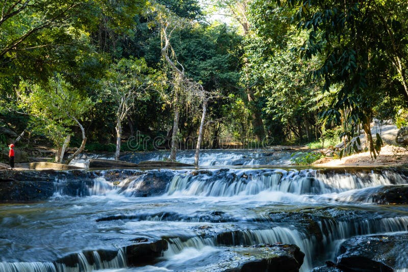 Waterfall in the Deep Forest. Huai Luang Waterfall Huai Luang Waterfall ...