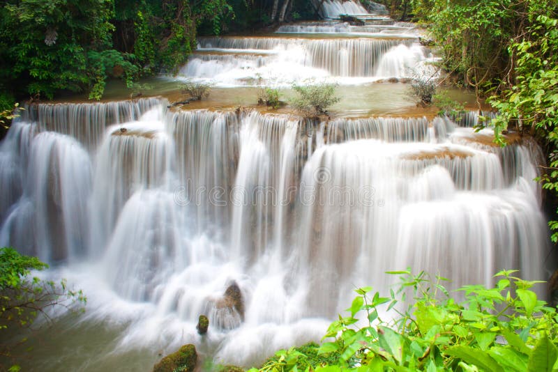 Beautiful Waterfall in Thailand Stock Image - Image of heaven, motion ...